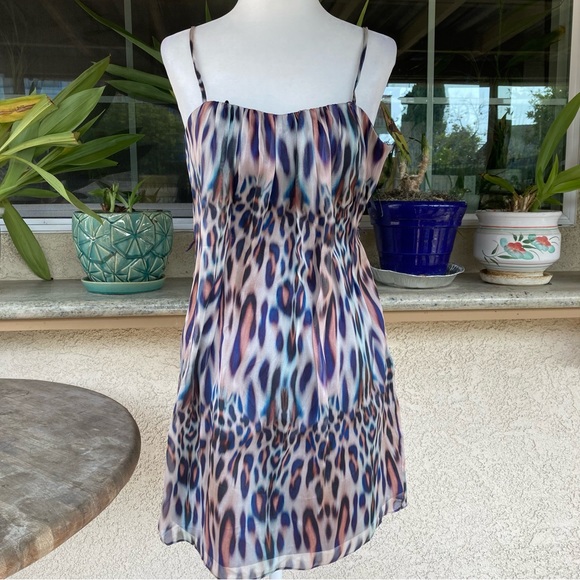 Ever New | Dresses | 52 Ever New Removable Straps Leopard Print Mini ...